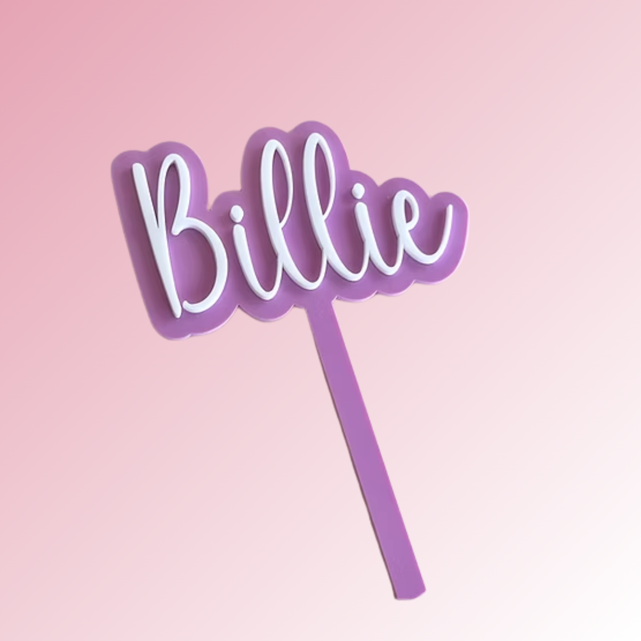 Name Acrylic Cake Topper/Plaque – Toppz Studio